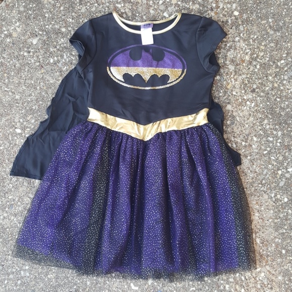 Batman | Dresses | Batman Batgirl Dress Purple Black Cape M Costume ...